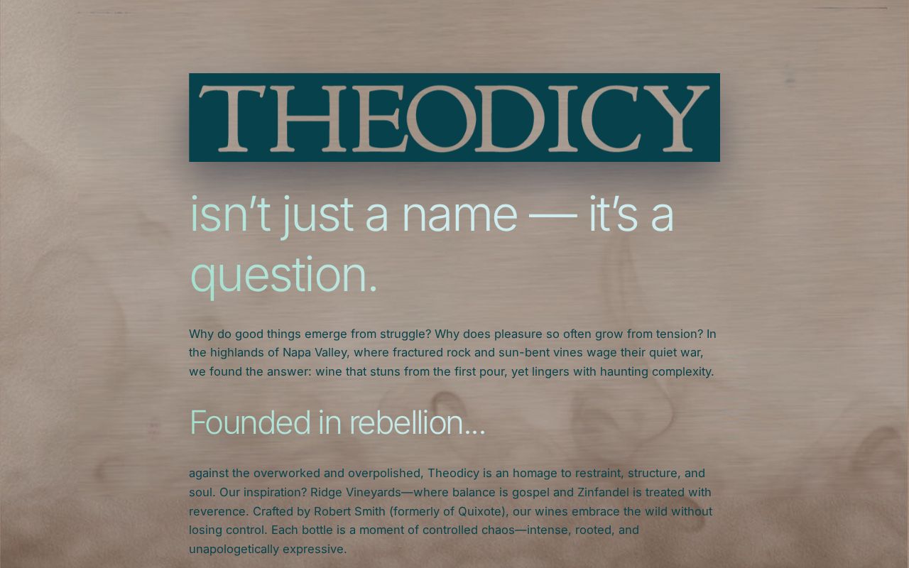 Theodicy Cellars